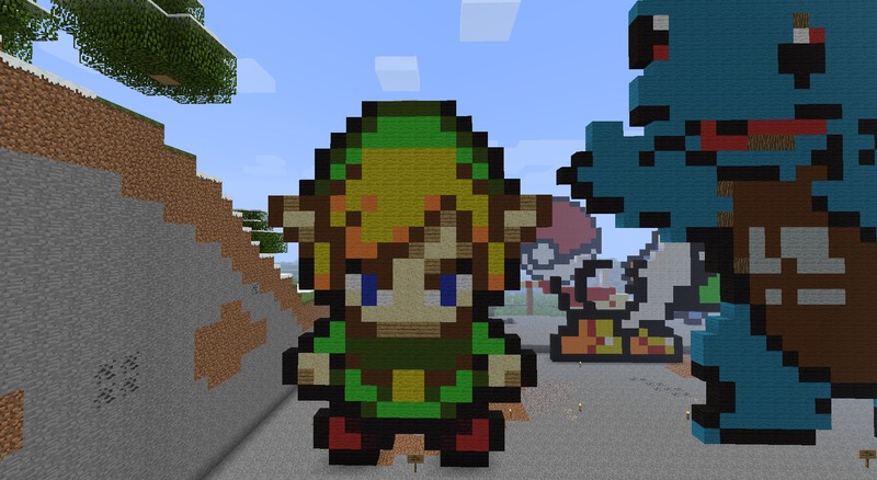 Minecraft Link Pixel Art